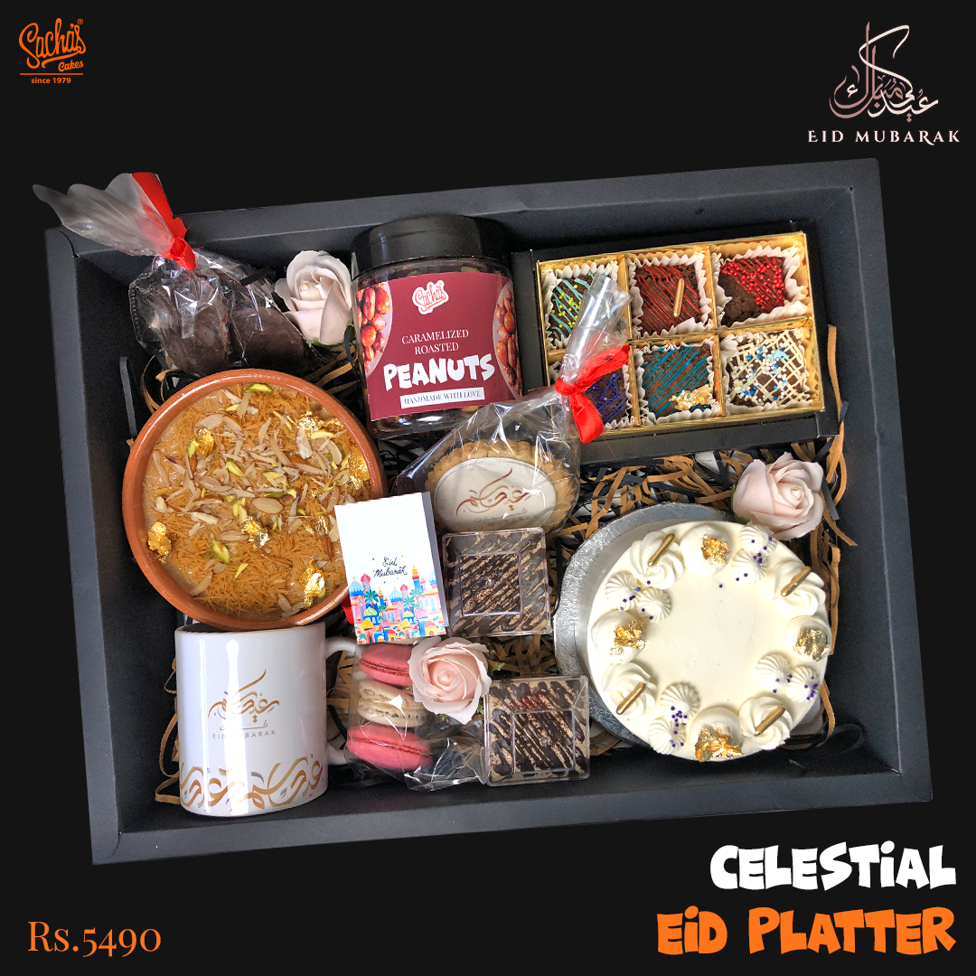 Eid Exclusive Gift Basket to Karachi | Eid Cakes and Gifts in Karachi – Sacha's Cakes