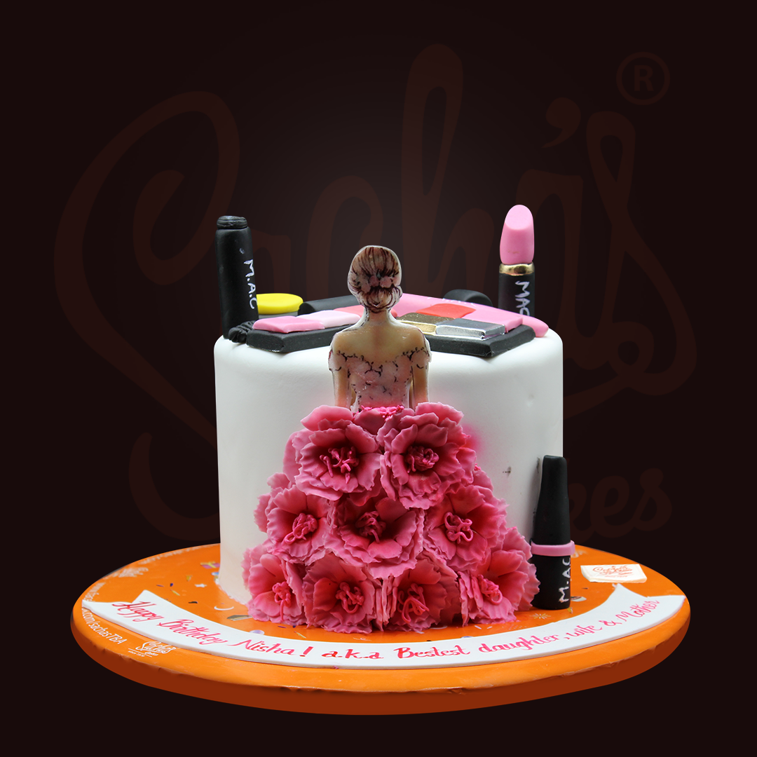 Girl Makeup Theme Cake – Sacha's Cakes