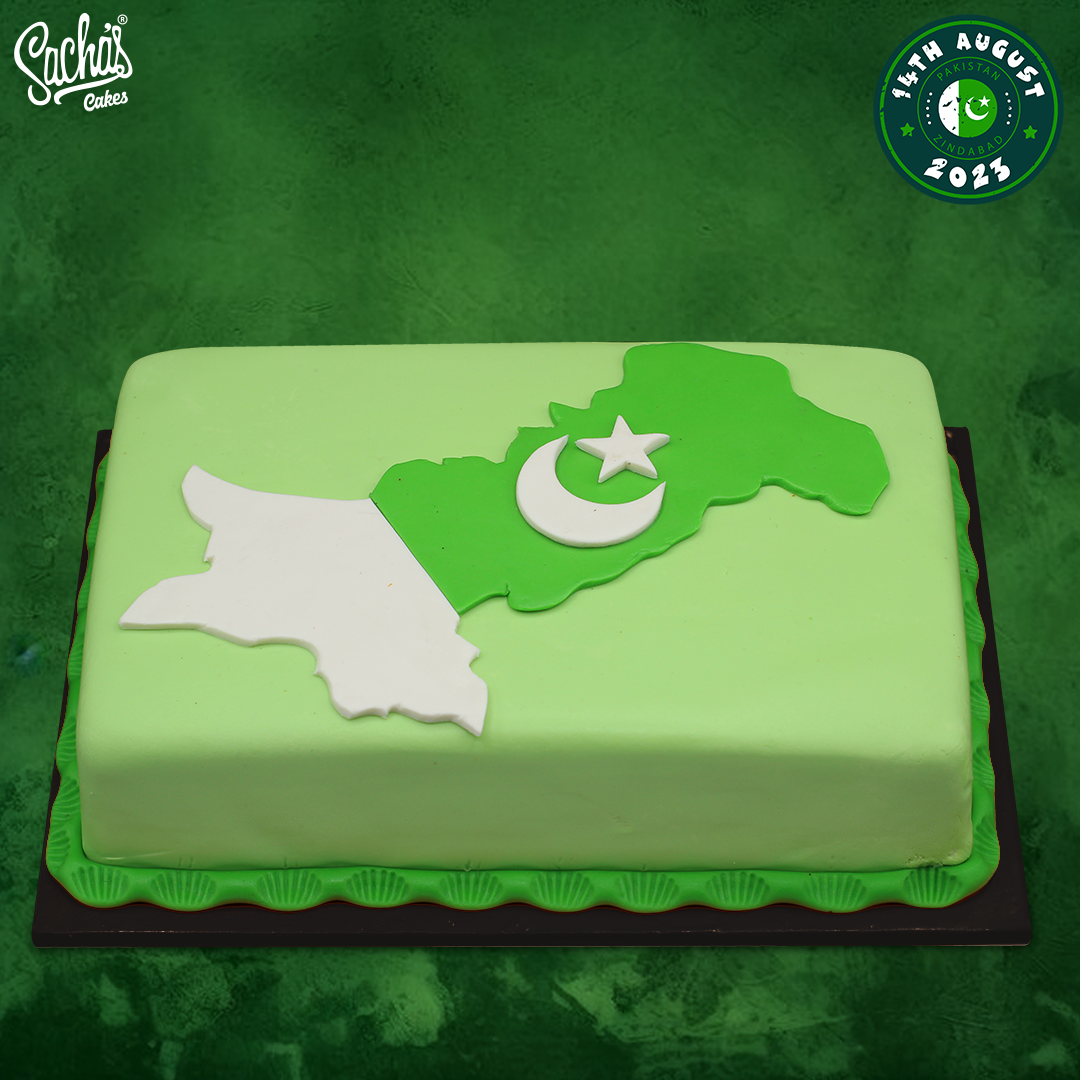 Pakistan Map Delights Cake | Best Independence Day Cake – Sacha's Cakes