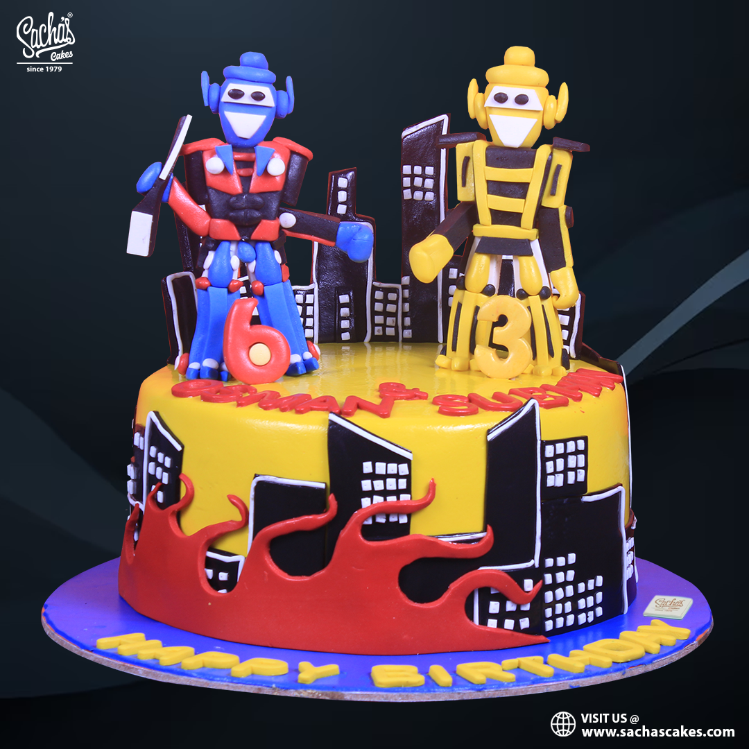 Robotics Birthday Cake | Best Birthday Cake in Karachi – Sacha's Cakes