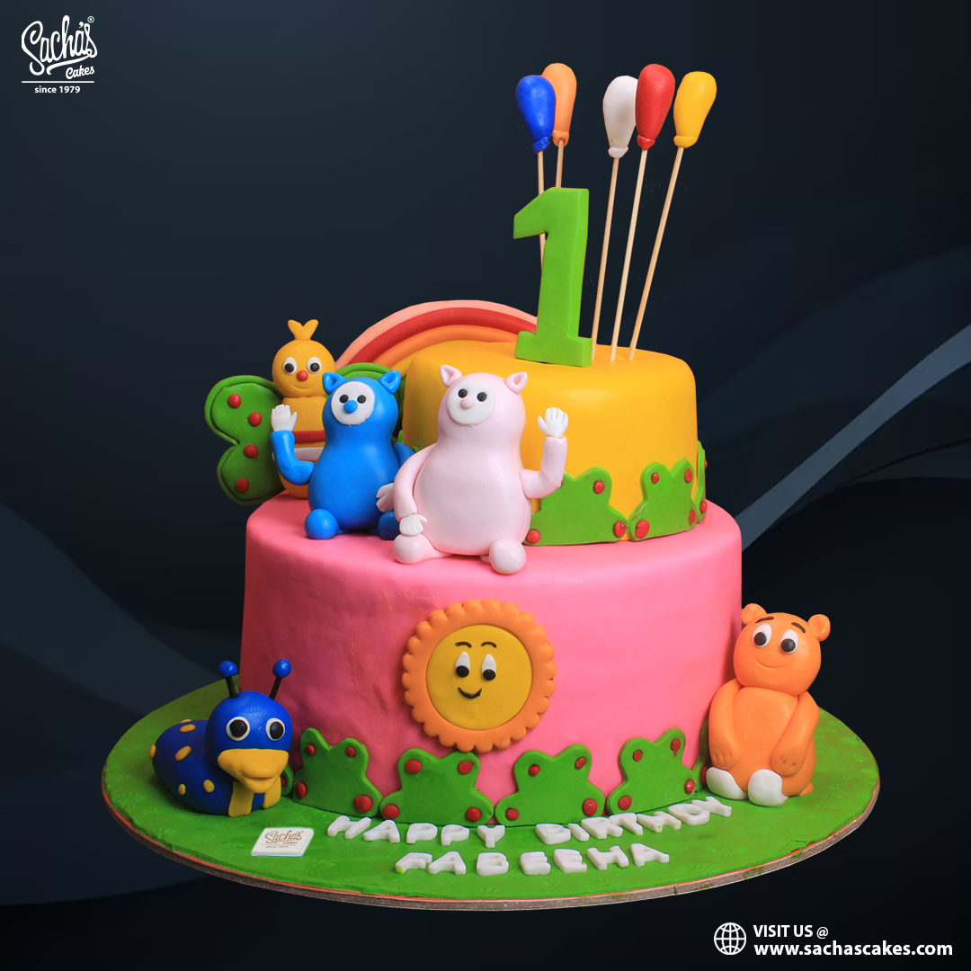 Baby TV Theme Birthday Cake | Bet Birthday Cake – Sacha's Cakes