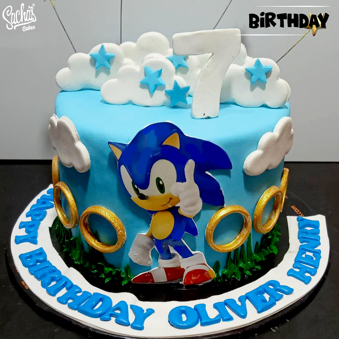Sonic Mania Celebration Cake – Sacha's Cakes