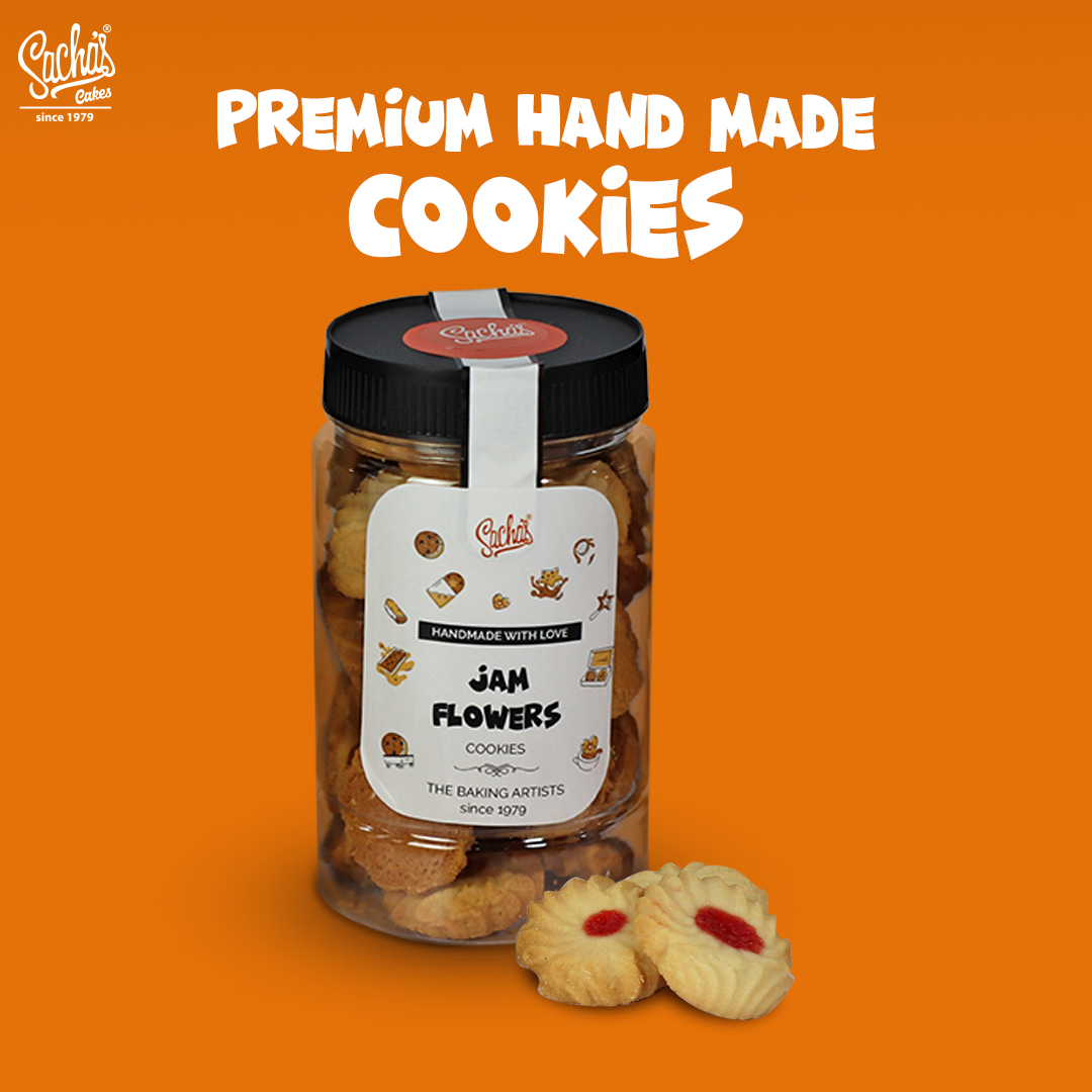 Jam Flower Cookies | Best Cookies in Karachi – Sacha's Cakes