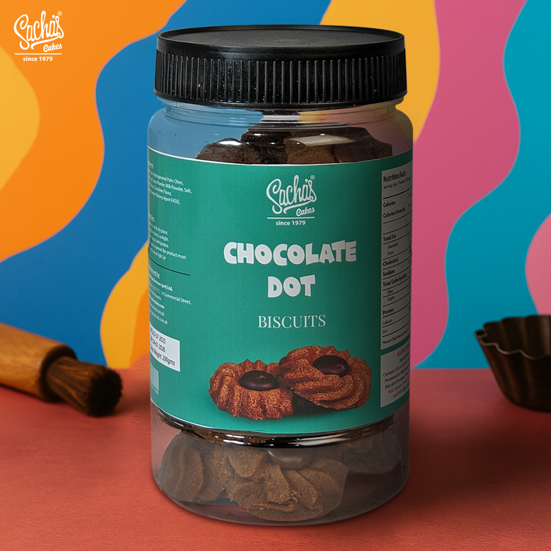 Chocolate Dot Biscuits | Best Biscuits in Karachi – Sacha's Cakes
