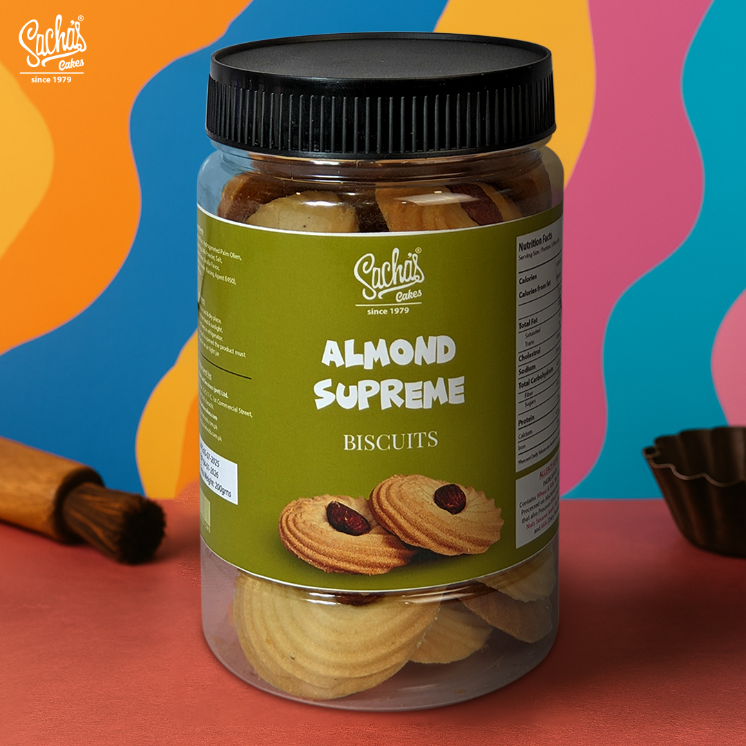 Almond Supreme Biscuits | Best Biscuits in Karachi – Sacha's Cakes