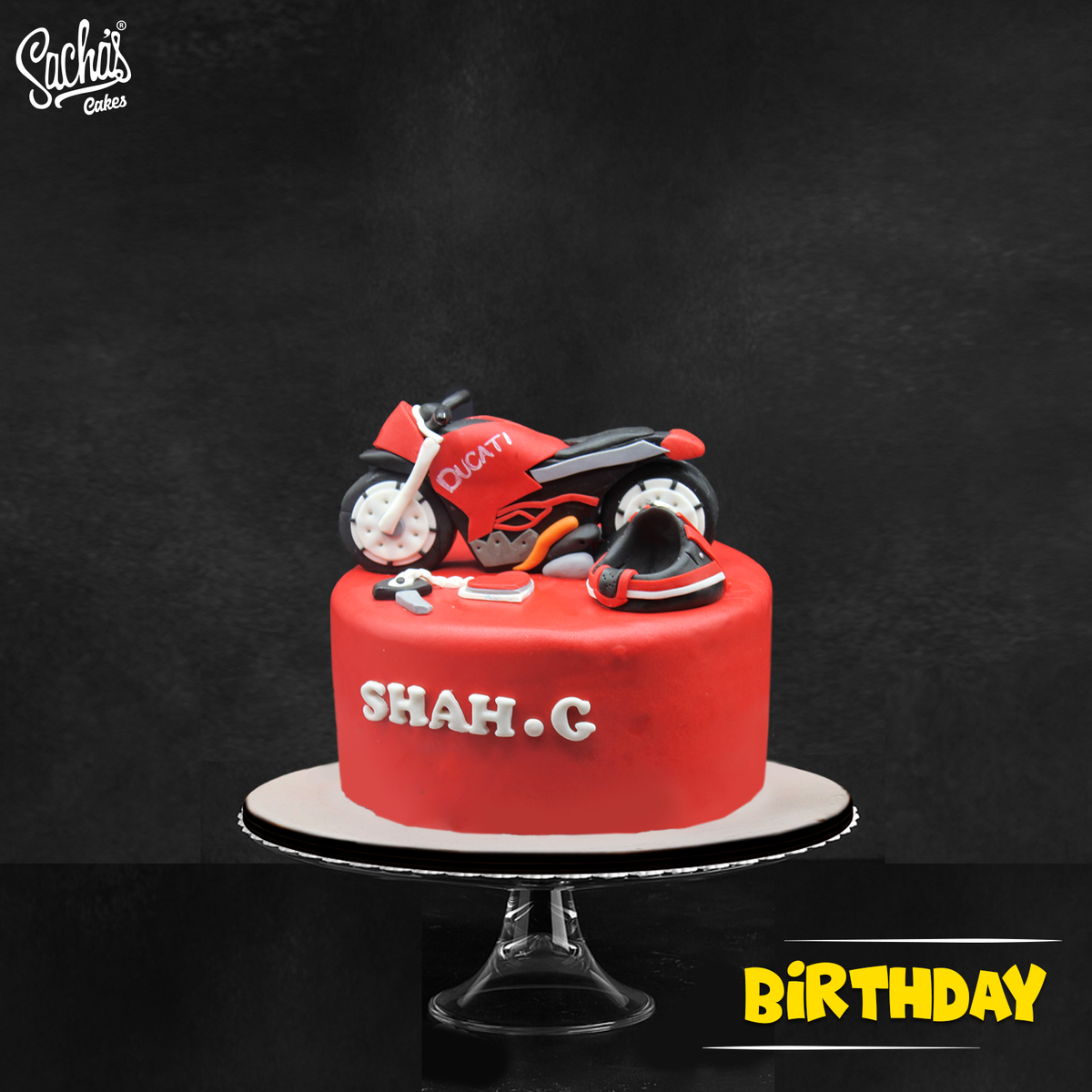 Heavy Bike Theme Fondant Cake – Sacha's Cakes