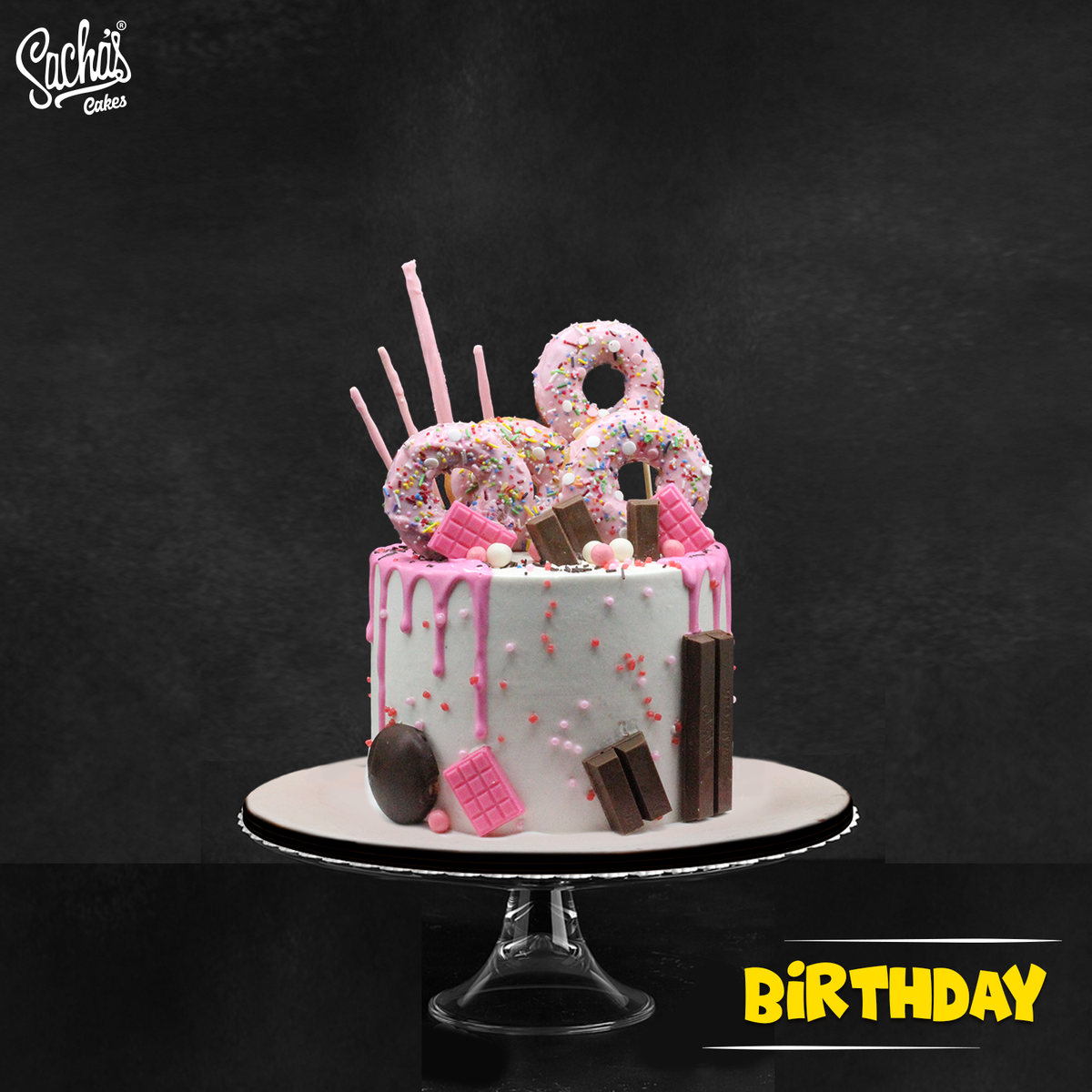 Celebration Theme Birthday Cake – Sacha's Cakes