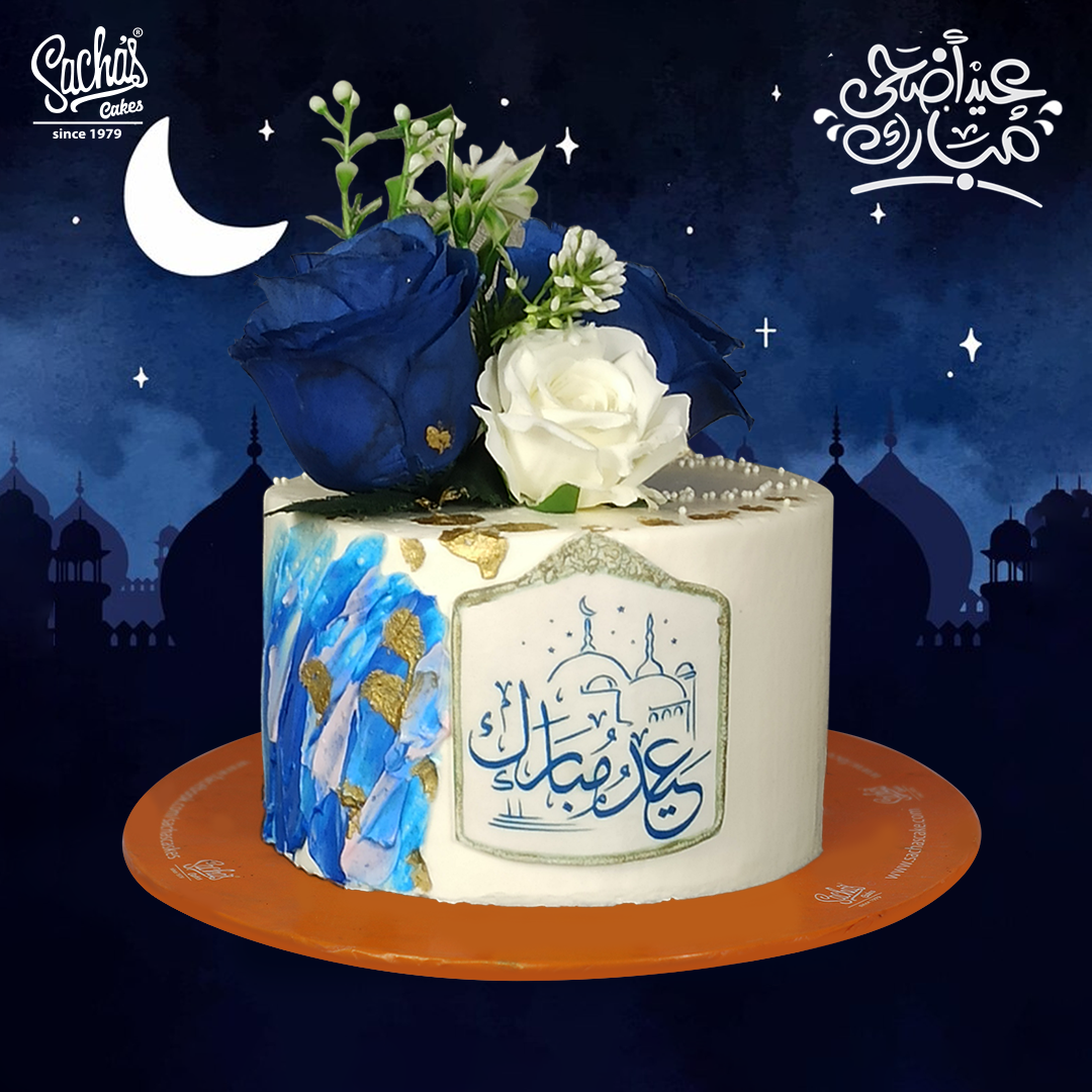 Azure Rose Delight Eid Cake | Best Eid Cakes in Karachi – Sacha's Cakes