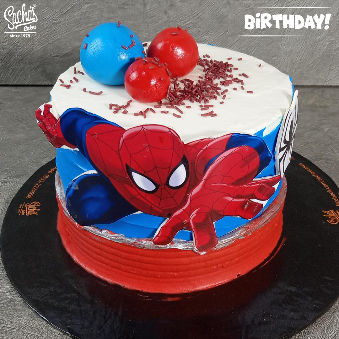 Spiderman Climbing Theme Cake – Sacha's Cakes