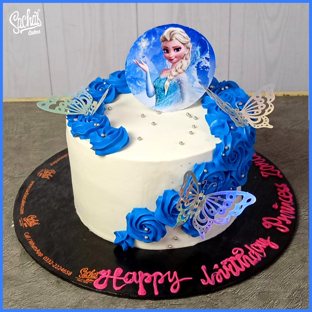 Elsa Theme Birthday Cake – Sacha's Cakes