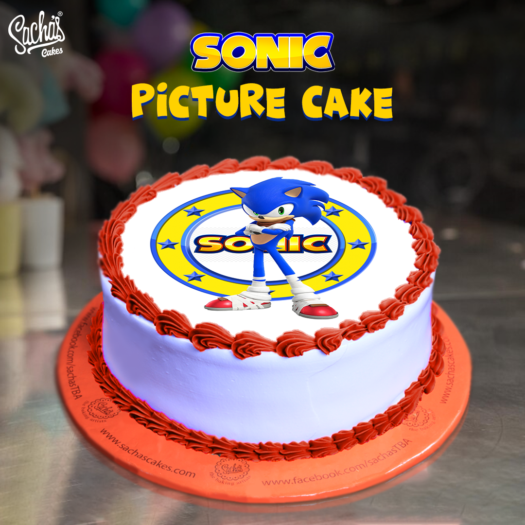 Sonic's Sweet victory Picture Cake – Sacha's Cakes