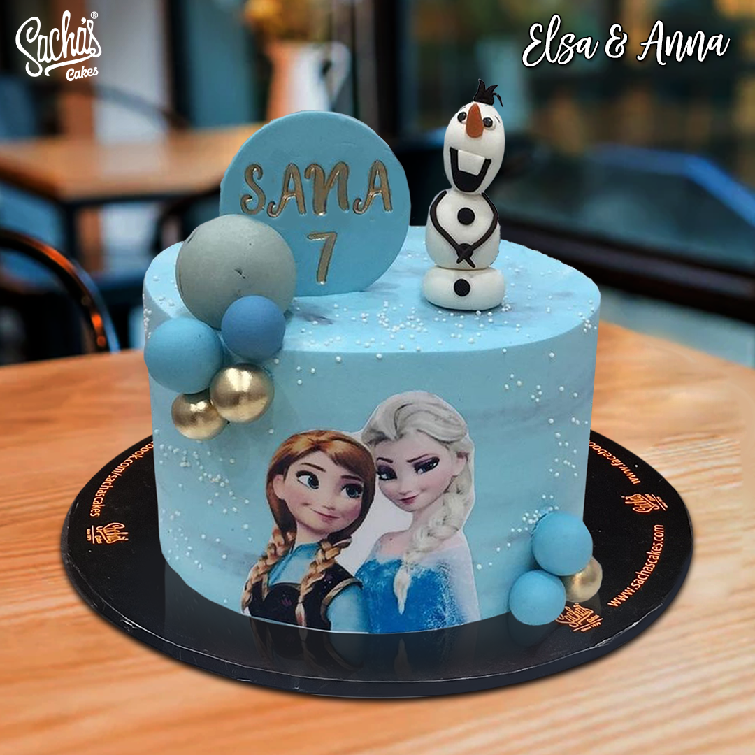 Elsa Anna Theme Cake – Sacha's Cakes