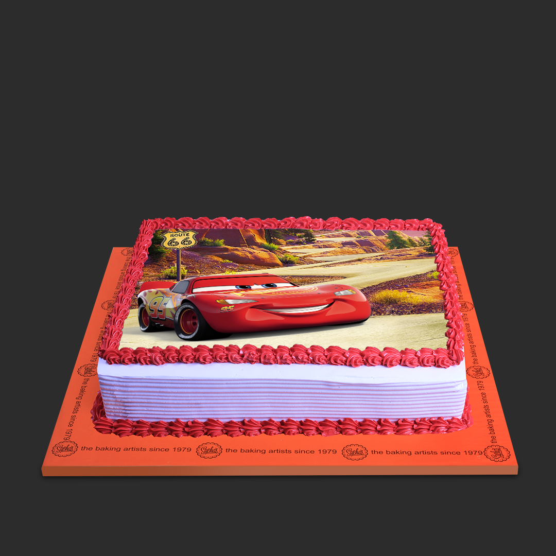 McQueen Theme Edible Picture Cake – Sacha's Cakes