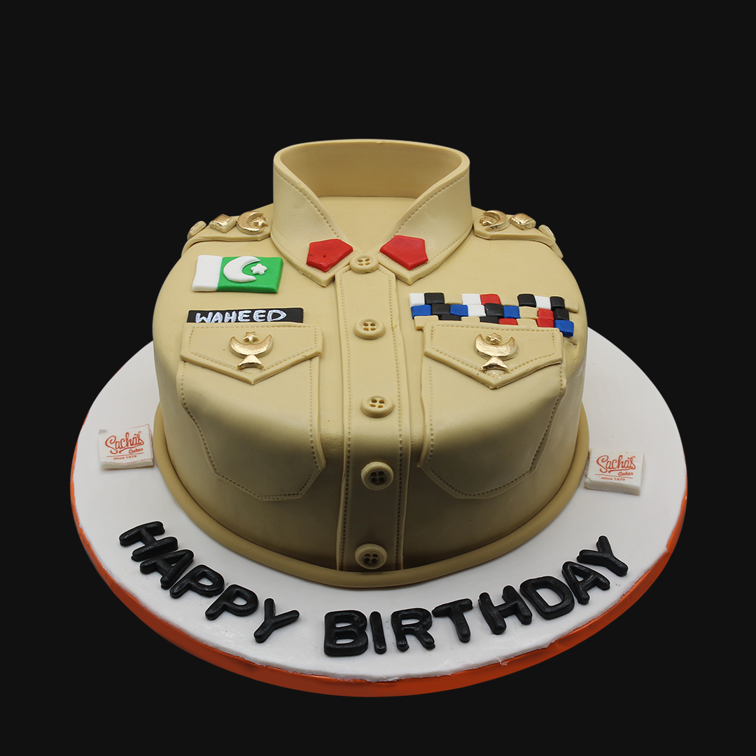 Pakistan Army Uniform Theme Cake – Sacha's Cakes