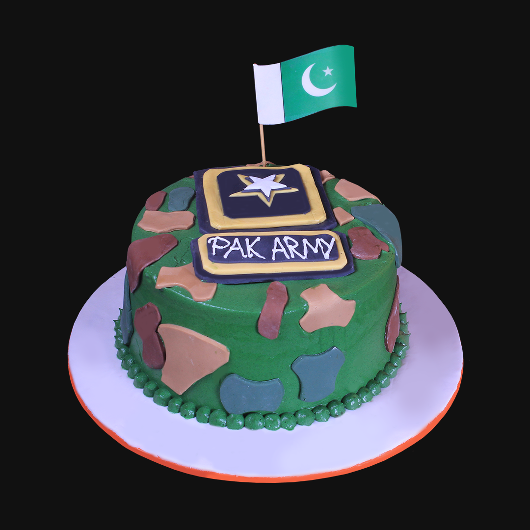 Pakistan Army Pattern Theme Cake – Sacha's Cakes