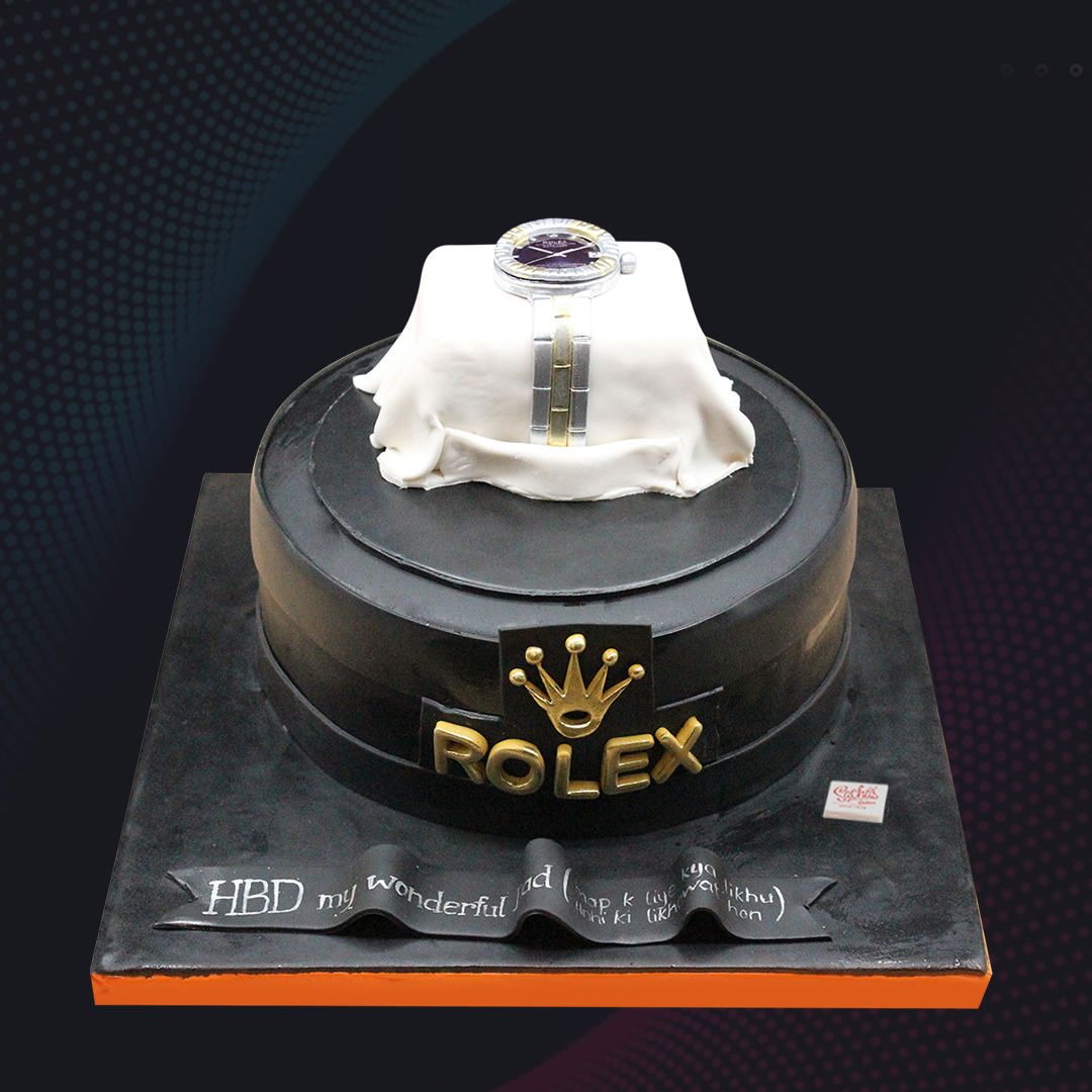 Rolex Watch Theme Fondant Cake – Sacha's Cakes